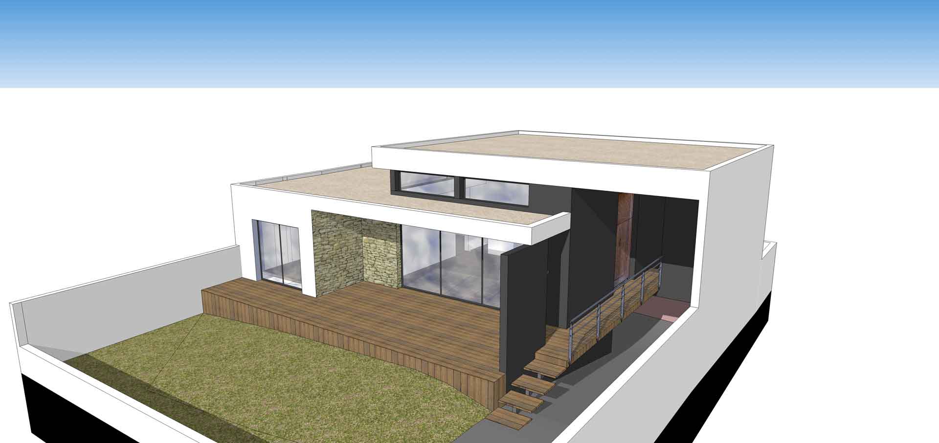 Villa individuelle plain pied | Une construction MUSTANG Architecture